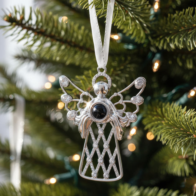 Wear Felicity Personalized Angel Embrace Photo Ornament - Custom ...