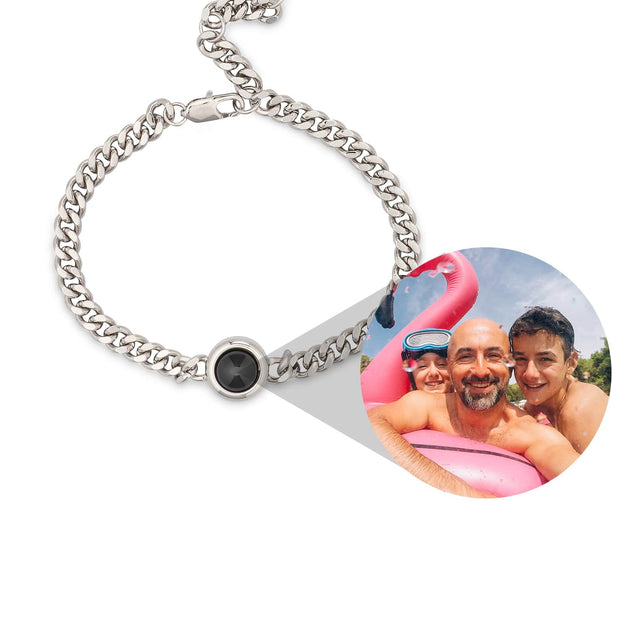 Personalized Curb Chain Photo Bracelet – Wear Felicity
