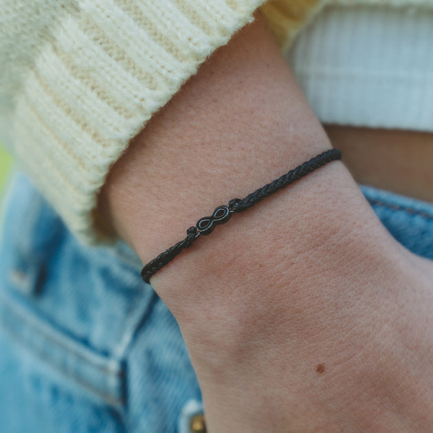 Wear Felicity's Simple Infinity Cord Bracelet - Symbol of love and ...