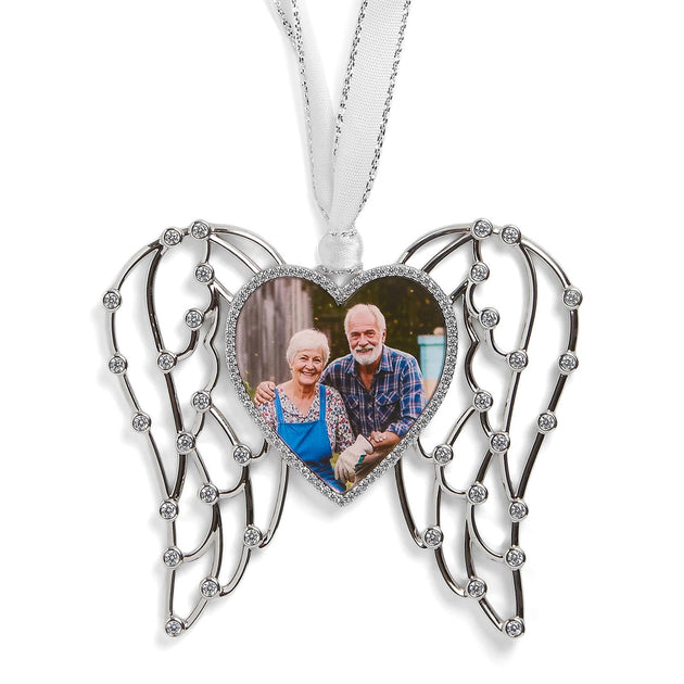 Wear Felicity Personalized Angel Wing Photo Ornament - Custom Holiday ...