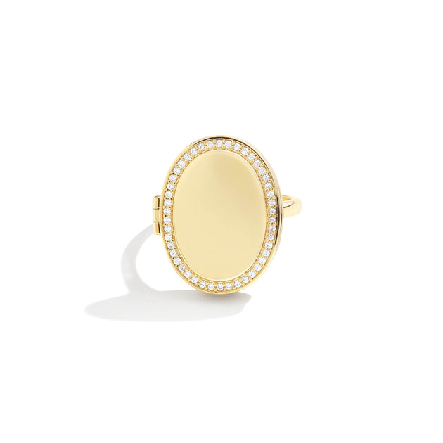 Photo Oval Locket Ring | Custom Jewelry by Wear Felicity