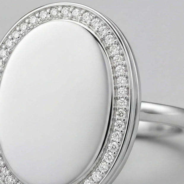 Photo Oval Locket Ring | Custom Jewelry by Wear Felicity