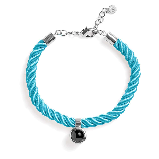 Wear Felicity Circle Photo Bracelet | Personalized | Luxe Rope Cord